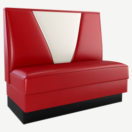 V Shape Back Restaurant Booth