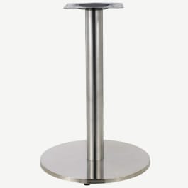 Round Stainless Steel Table Base - 30'' Table Ht