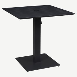 Ella Table Set in Black with Umbrella Base