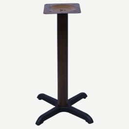 Premium Wood Look X Prong Table Base - 42" Bar Ht